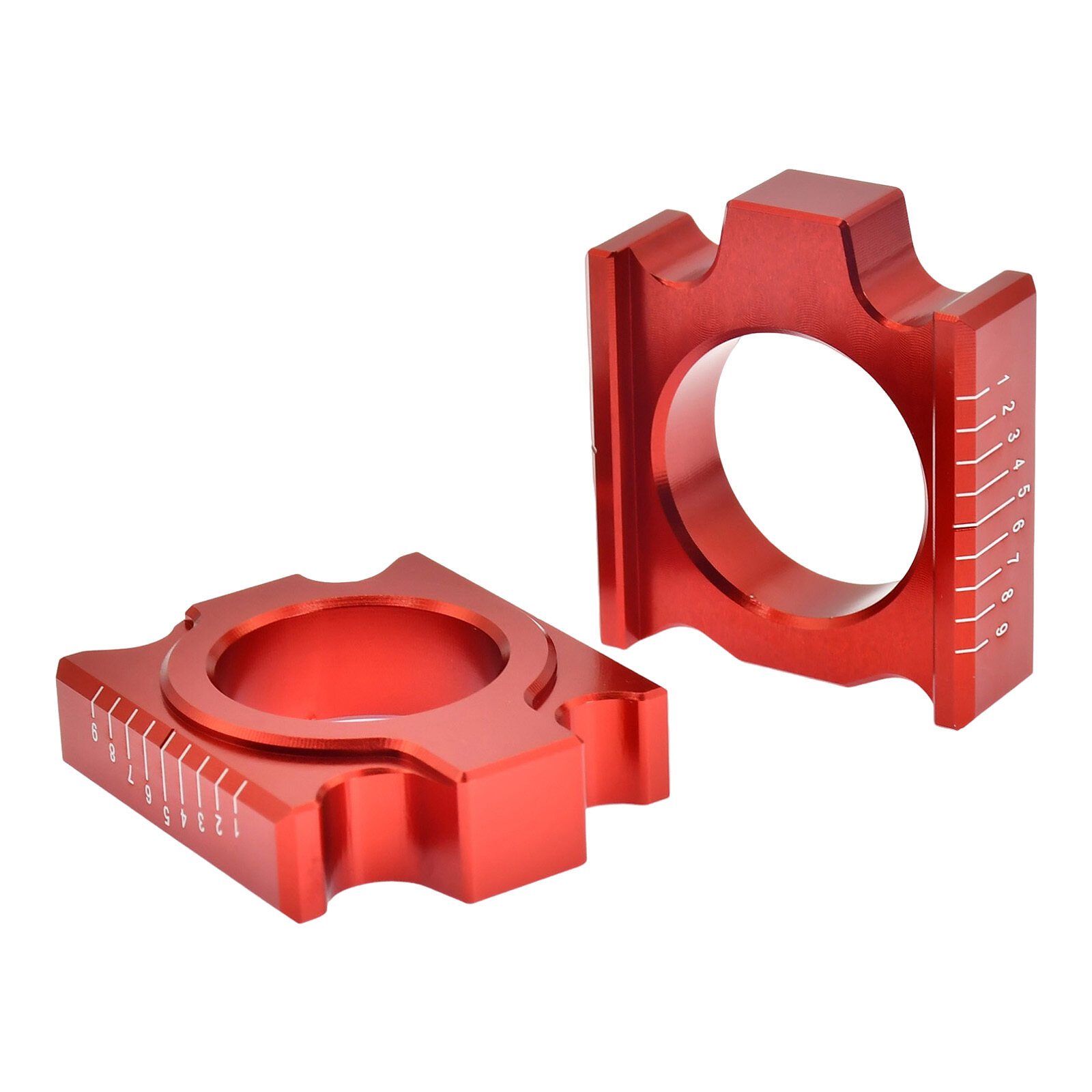 Регулятор цепи заднего колеса CNC, красный, для мотоцикла