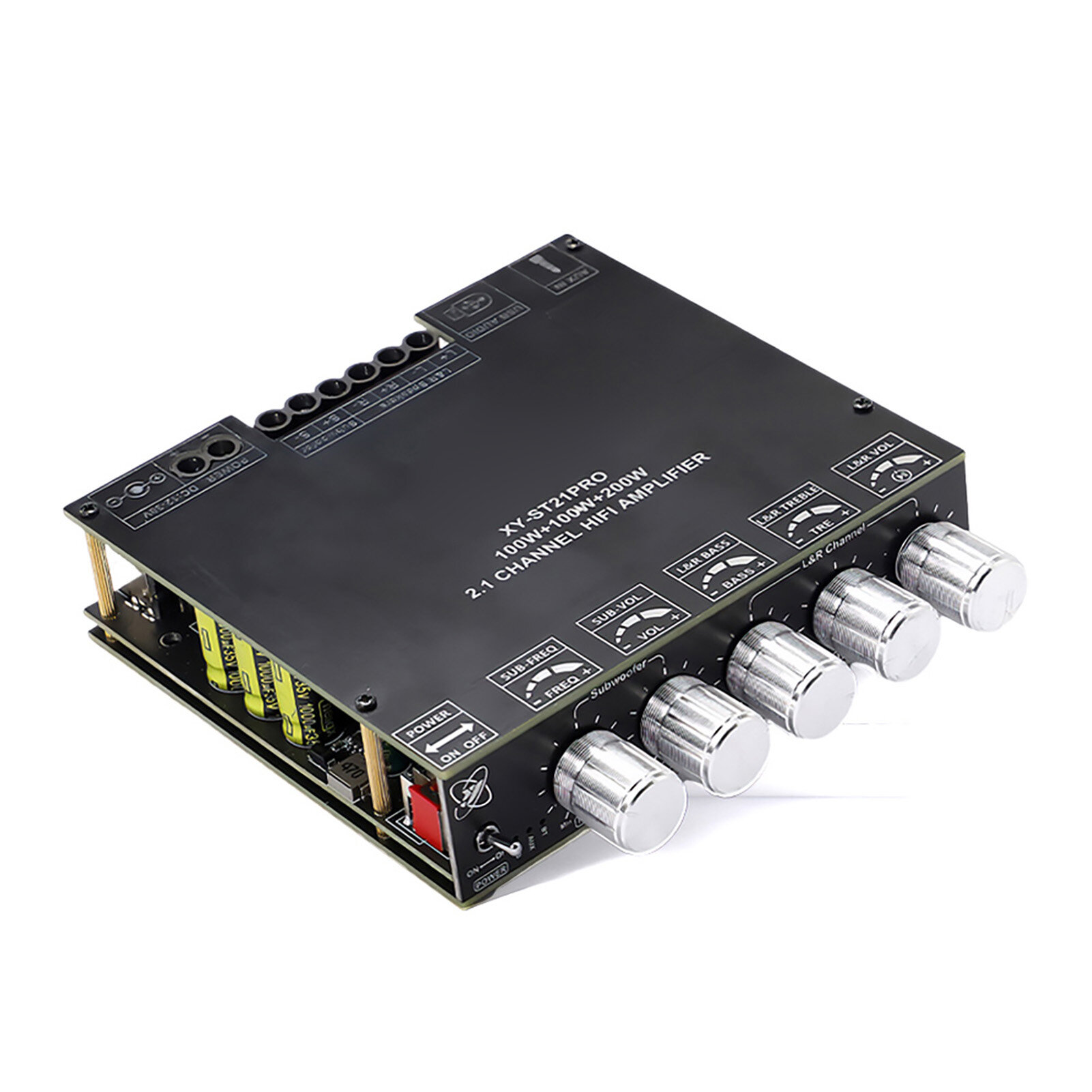 Усилитель мощности 2.1 TPA3255, 100W+200W, с Bluetooth, для активного использования в домашних условиях
