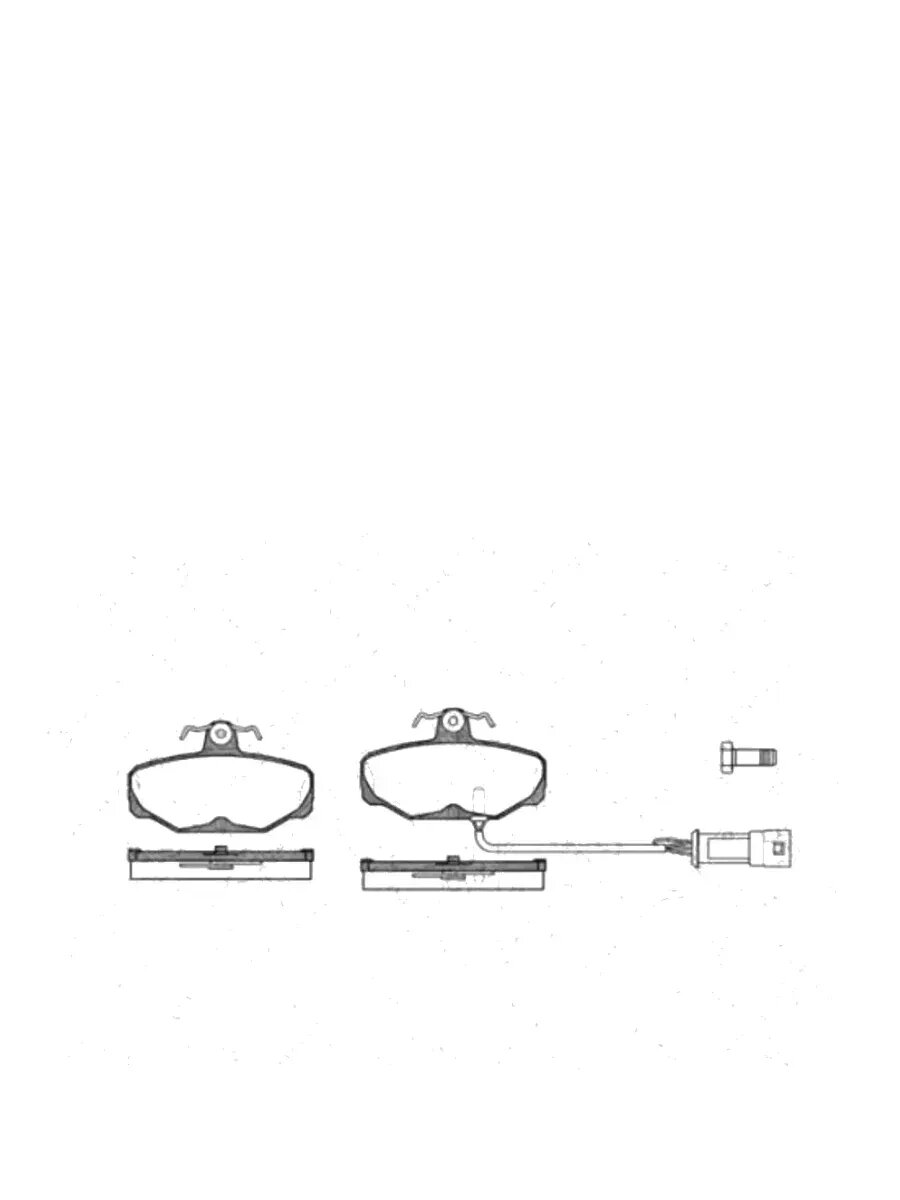 Колодки тормозные Ford Sierra 1.6-2.3D 82-93/Scorpio 1.6i-2.