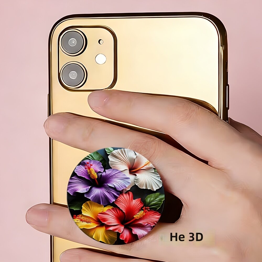 Подставка для смартфона складная с цветочным рисунком, современный стиль