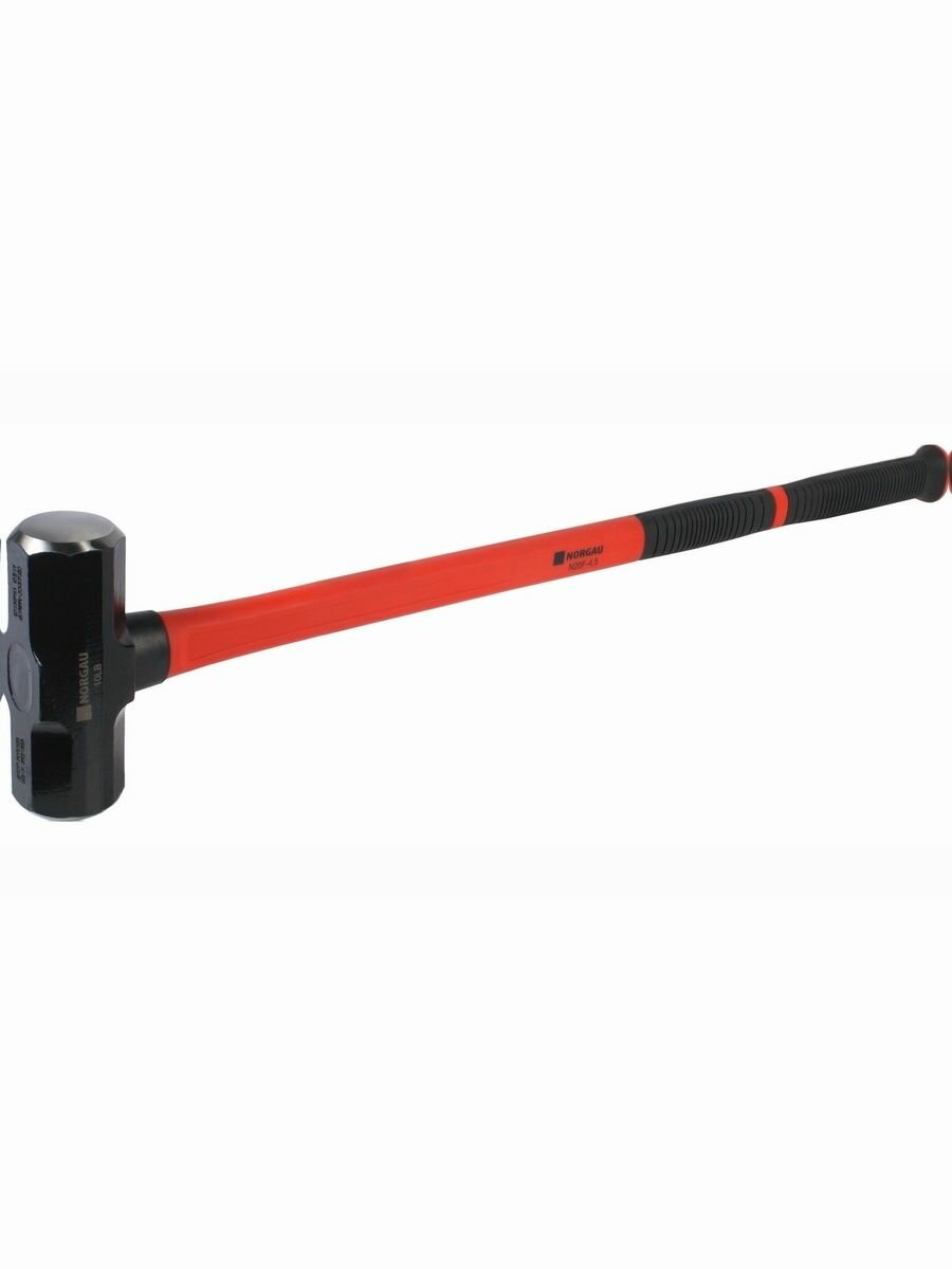 Кувалда NORGAU Industrial с бойком из специальной стали весом 4540 г и рукояткой из стекловолокна, 910 мм