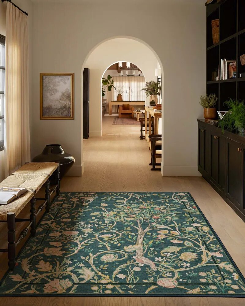 Ковер изумрудный с насекомымиN 160x230 см