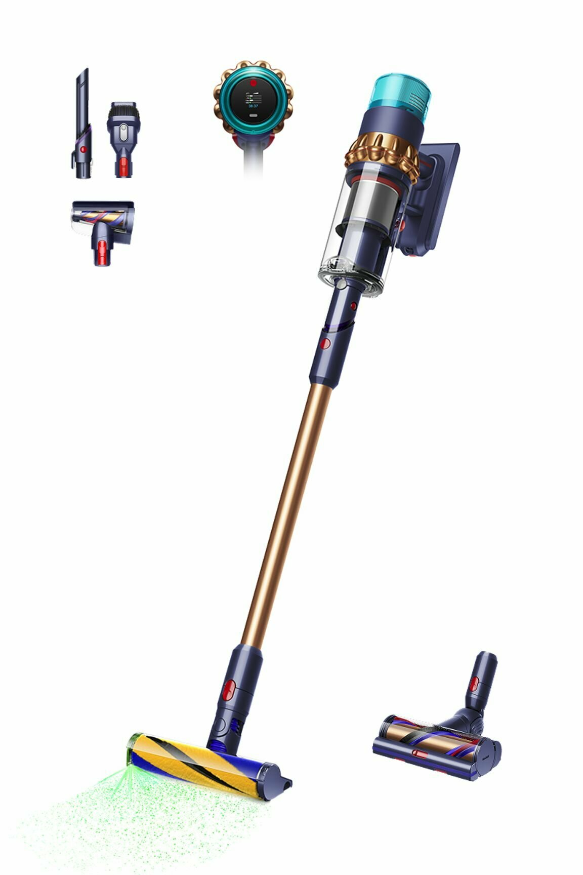 Пылесос Dyson Gen5 Detect Absolute (SV23), Midnight Blue/Copper