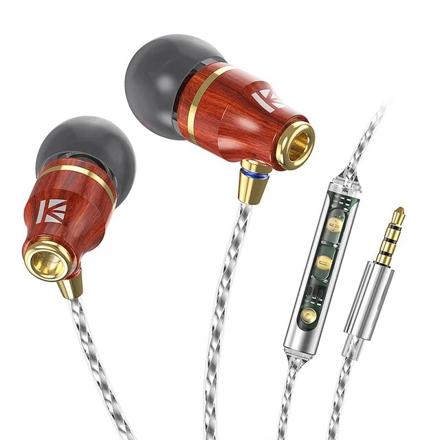 Проводные внутриканальные наушники KBEAR KW1 из грушевого дерева, Hi-Fi, высокое разрешение, разъем Type-C 3,5 мм, совместимы с разъемом Lightning для iPhone.