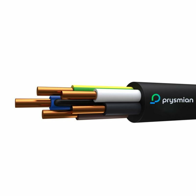 Кабель силовой РЭК-Prysmian ГОСТ ВВГнг(А)-LS, 5х4 мм2, ОК (N PE), 0.66кВ