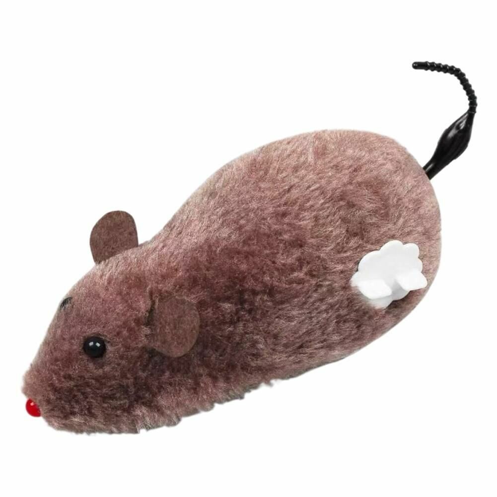 Игрушка для домашних животных-имитация кошки, плюшевая игрушка-мышь