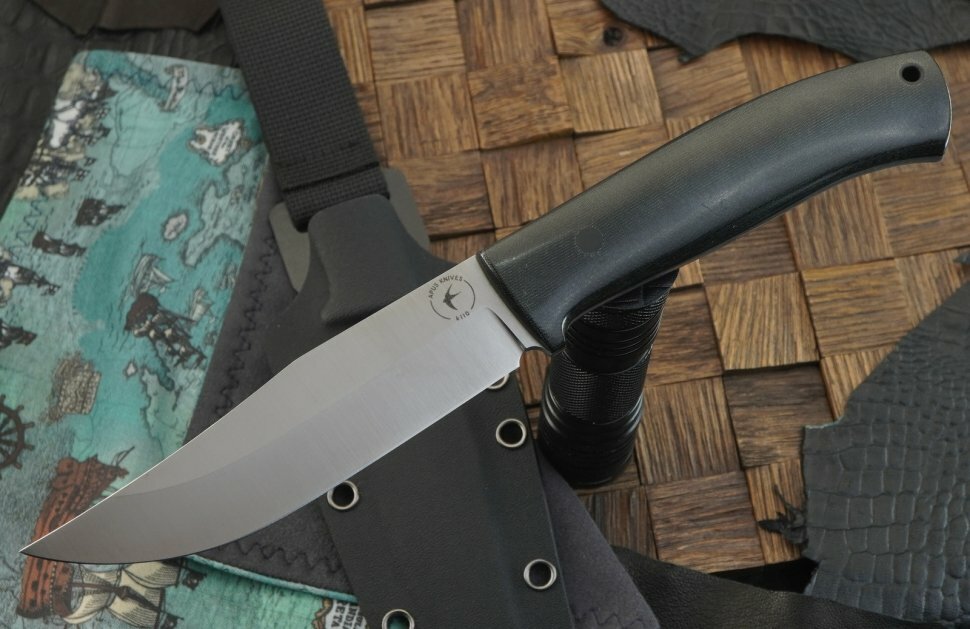 Нож Apus Knives Destruktor West, сталь K110, рукоять черный G-10