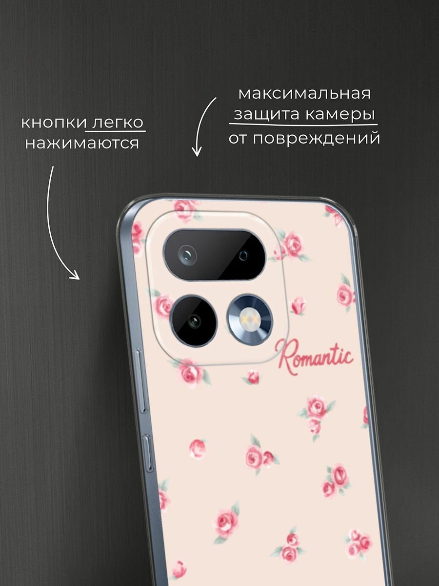 Силиконовый чехол на Realme 16 Pro / Реалме 16 Про с принтом Romantic — фото 1