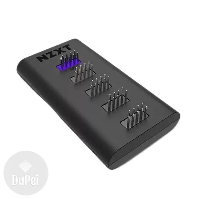 NZXT USB-концентратор, расширитель USB 2.0 на 4 порта, черный, для подключения устройств к компьютеру