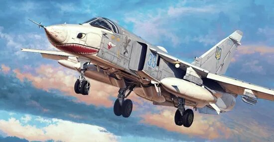 Trumpeter 01672 1/72 Росс ийский истребитель Су-24МР "Фехтовальщик" E