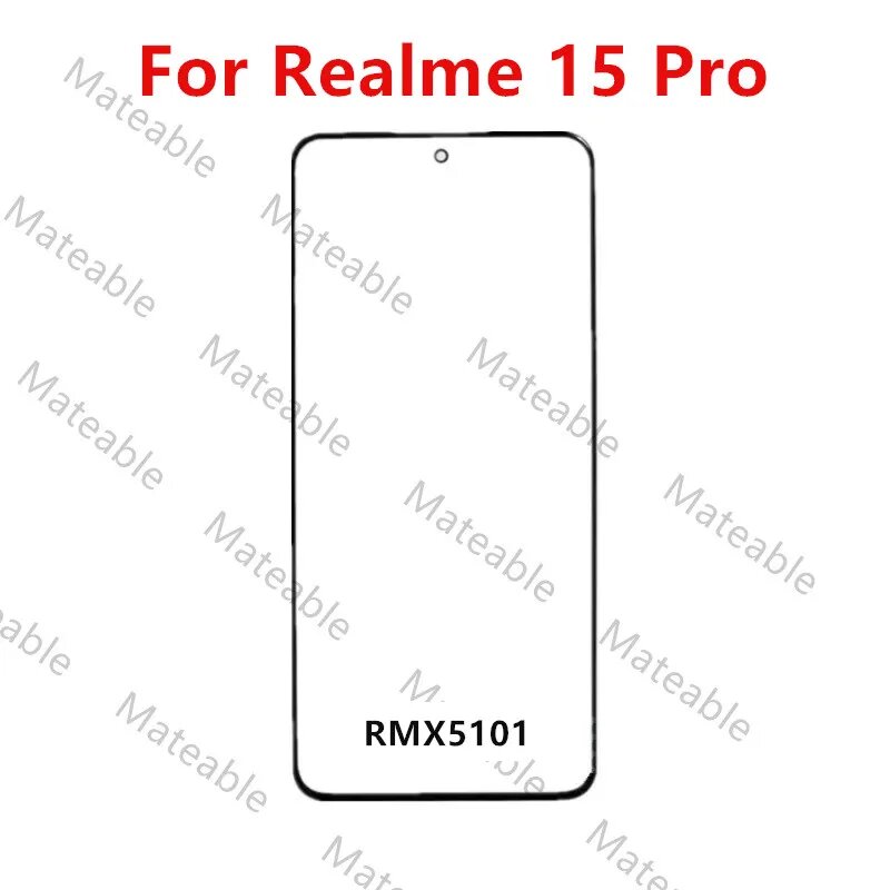 Сенсорный экран 13Pro + 12Pro 15Pro для Realme 15 14 Pro Plus 13 12 11, внешнее стекло LCD, передняя панель с линзой и клеем OCA