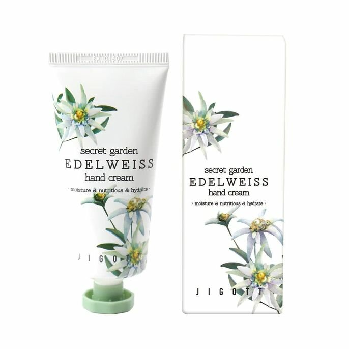 Крем для рук с экстрактом эдельвейса Jigott Secret Garden Edelweiss Hand Cream, 100 мл