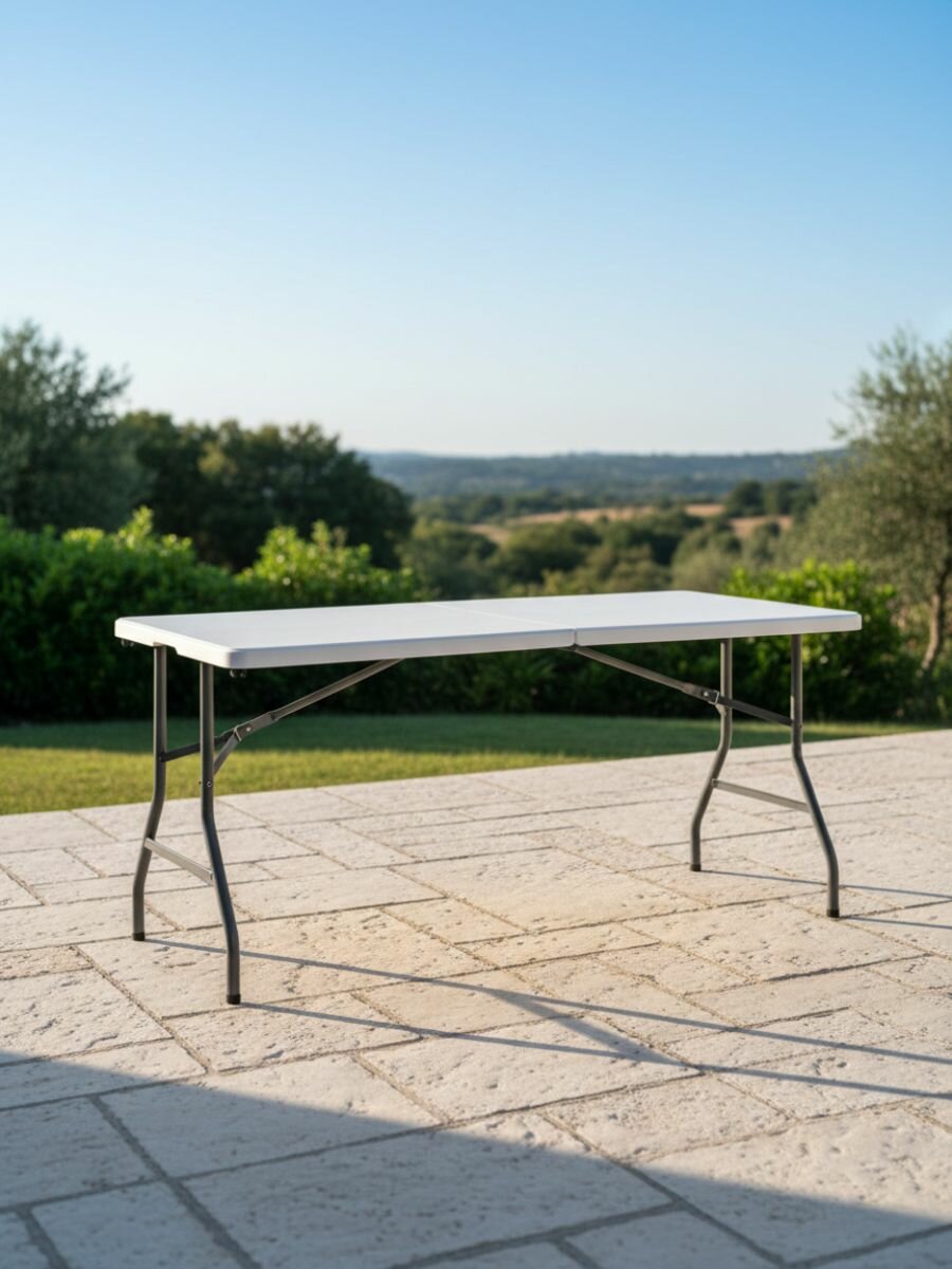 ЦМ Стол садовый, раскладной 152х70х74, для кейтеринга/ улицы / кемпинга / дома и дачи