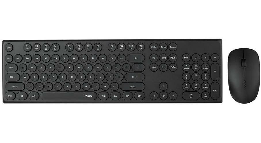 Комплект беспроводной клавиатура + мышь Rapoo X260S, USB-радиоканал, мембранная, черный