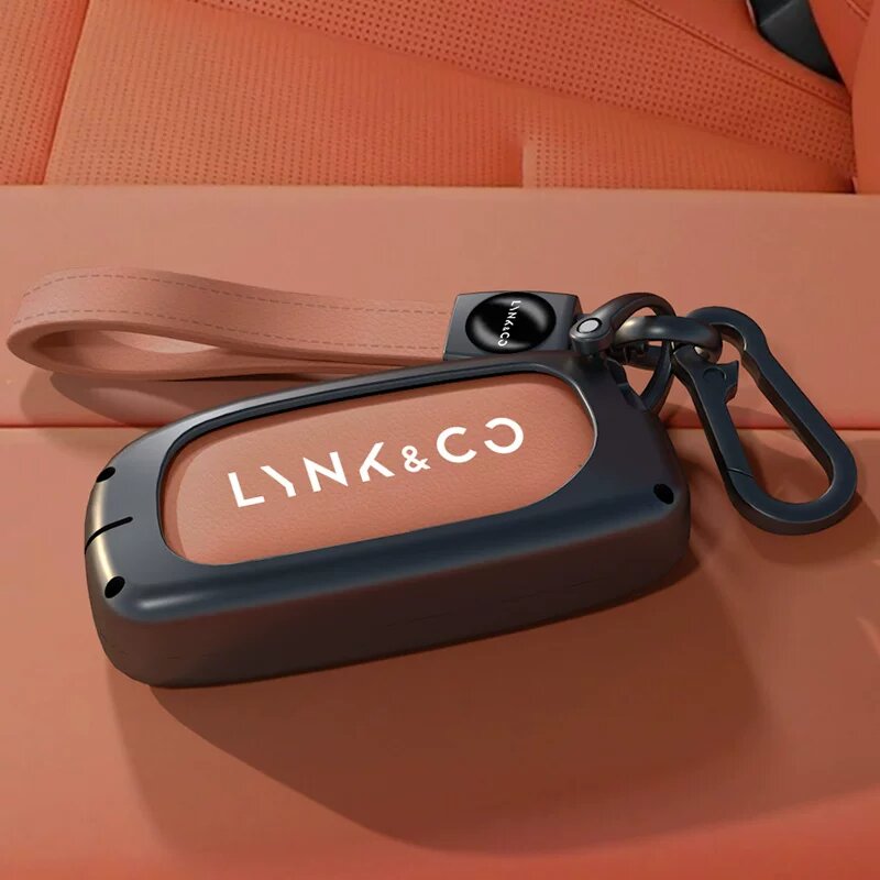 Крышка для ключа Lynk & Co 900 в тangerine из цинкового сплава с металлической застежкой - оригинальный цвет