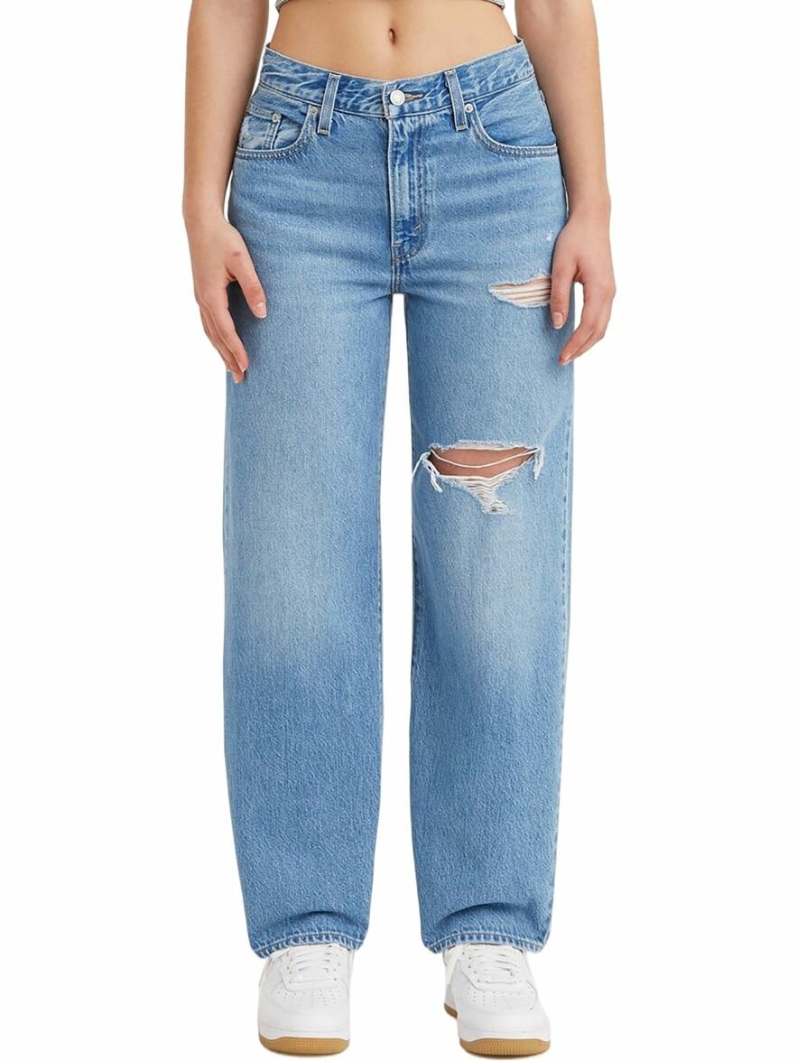Джинсы широкие Women Baggy Dad Jeans 