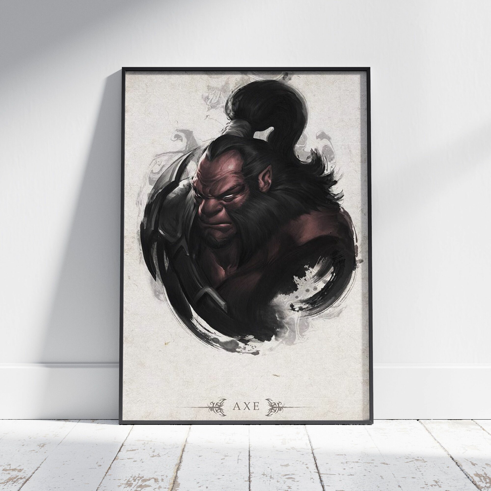 Плакат на стену для интерьера Dota 2 (Axe 2) - Постер по игре формата A3 (30х42 см)