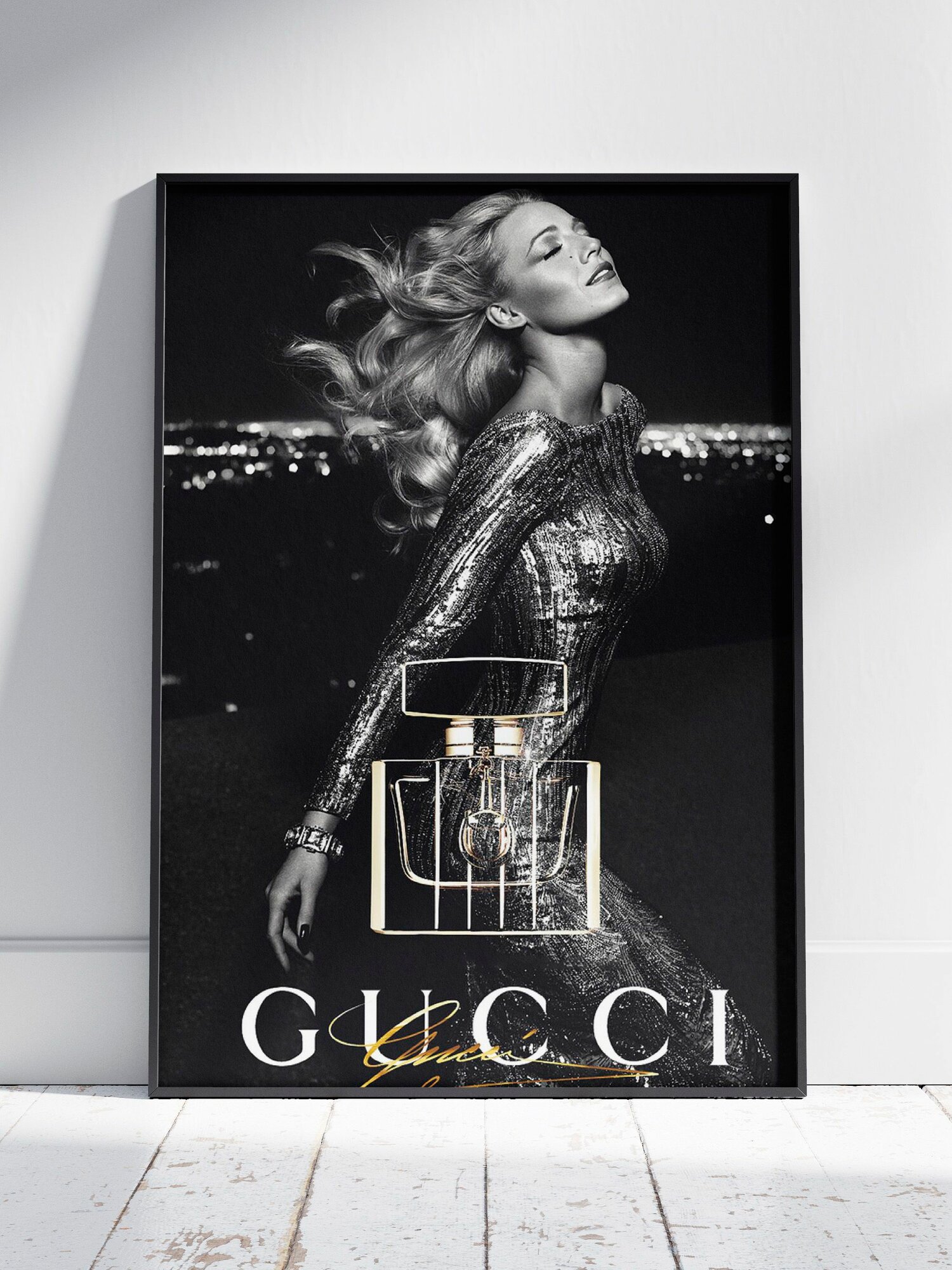Плакат на стену для интерьера Гуччи (Gucci 8) - Постер по модели, бренду и моде формата A4 (21x30 см)