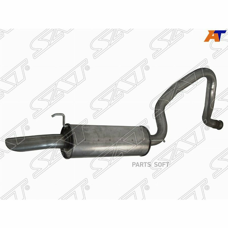 Глушитель Toyota Land Cruiser (J100) 98-07 / Lexus LX 98-07 (Задняя часть/ 2UZ-FE/1HDFTE) от официального дистрибьютора, SAT, артикул STTY90998B0