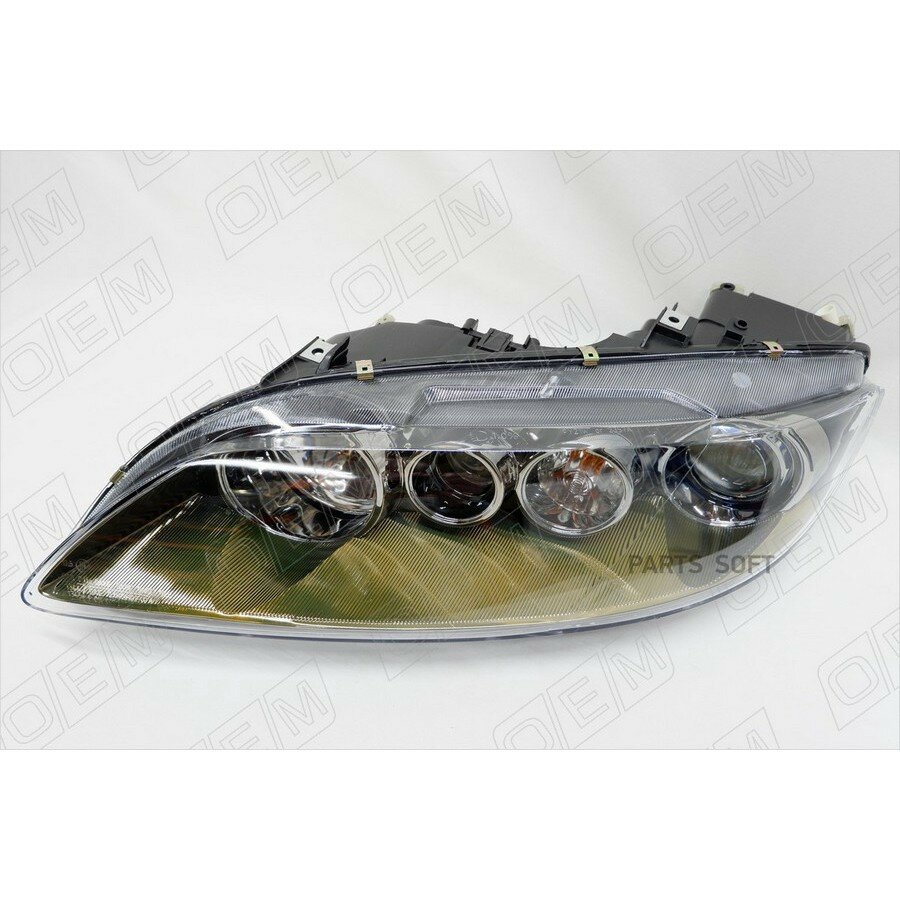 Фара левая Mazda 6 1 GG 2002-2007 светлая от официального дистрибьютора, OEM, артикул OEM0204FL