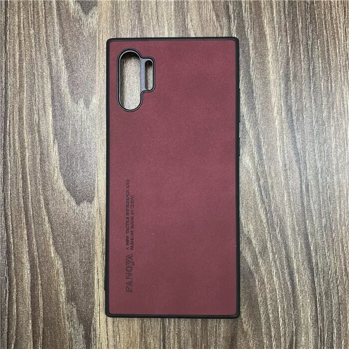 Премиум кожаный чехол из овечьей кожи для Samsung Galaxy Note10+ - Бордовый, полная защита, устойчивый к царапинам,