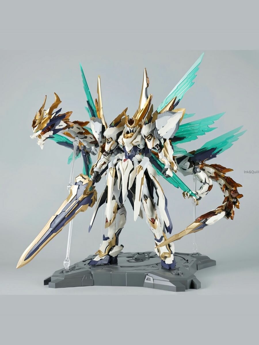 Модель механизма Gundam в сборе, белый, золотой, зеленый, EVA,777,4564500-14-95