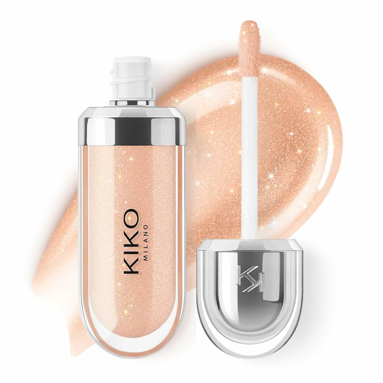 Блеск для губ KIKO Milano 3D Hydra – сияющий, увлажняющий, придающий объем, нелипкий, питательный.