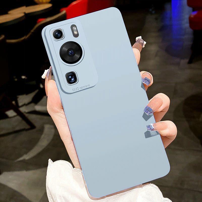 Силиконовый защитный чехол для Huawei Mate 30 Pro, светло-голубой цвет, полное покрытие объектива, ударопрочный материал