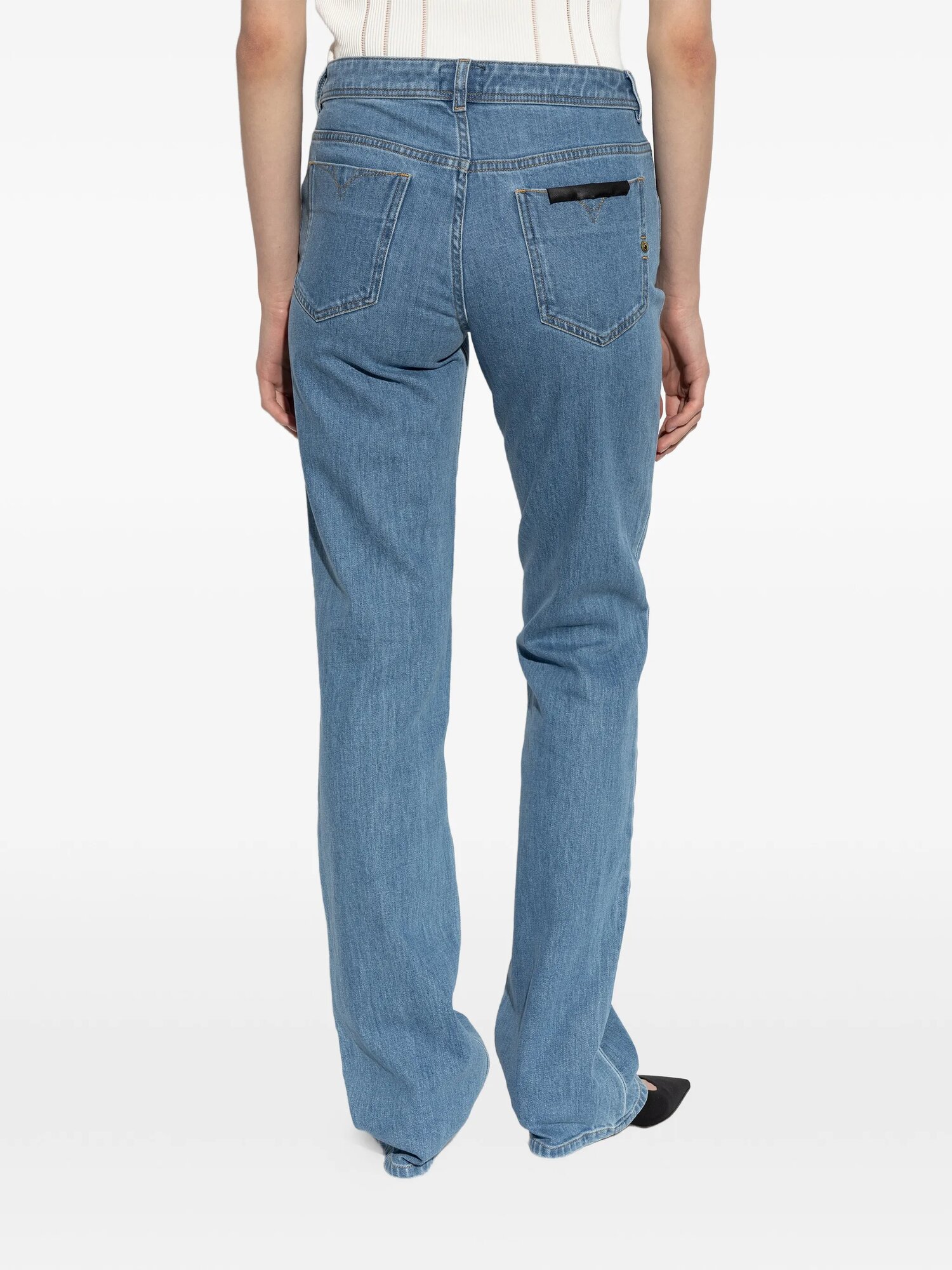 Джинсы скинни Versace Jeans Couture Slim-fit denim jeans, размер 4 — фото 1