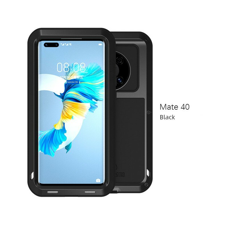 Надежный военный стиль ударопрочный чехол для Huawei Mate40 — полная защита изогнутого экрана, антискользящее покрытие