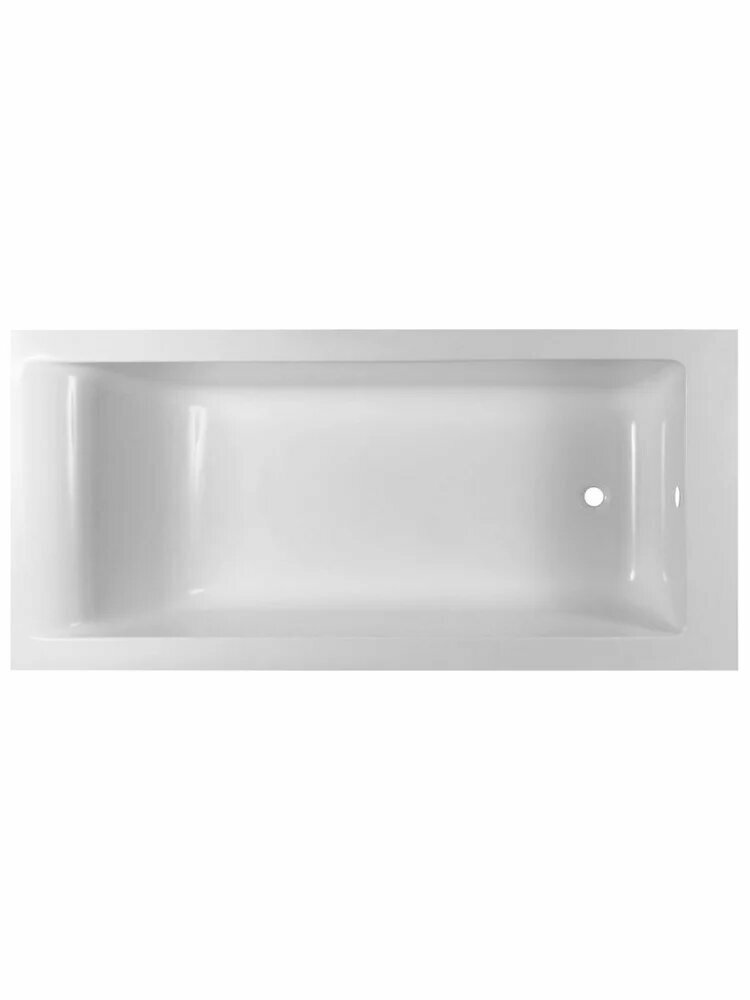 Ванна из литьевого мрамора Aquanet AQ-00332876 160x70, на ножках, пристенная, прямоугольная, белая, глянцевая