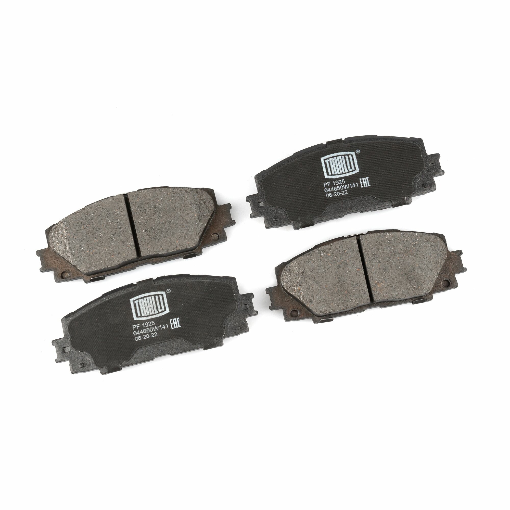Колодки тормозные Lifan X50 (15 )/Toyota Prius (09 ) диск. перед. (TRIALLI)