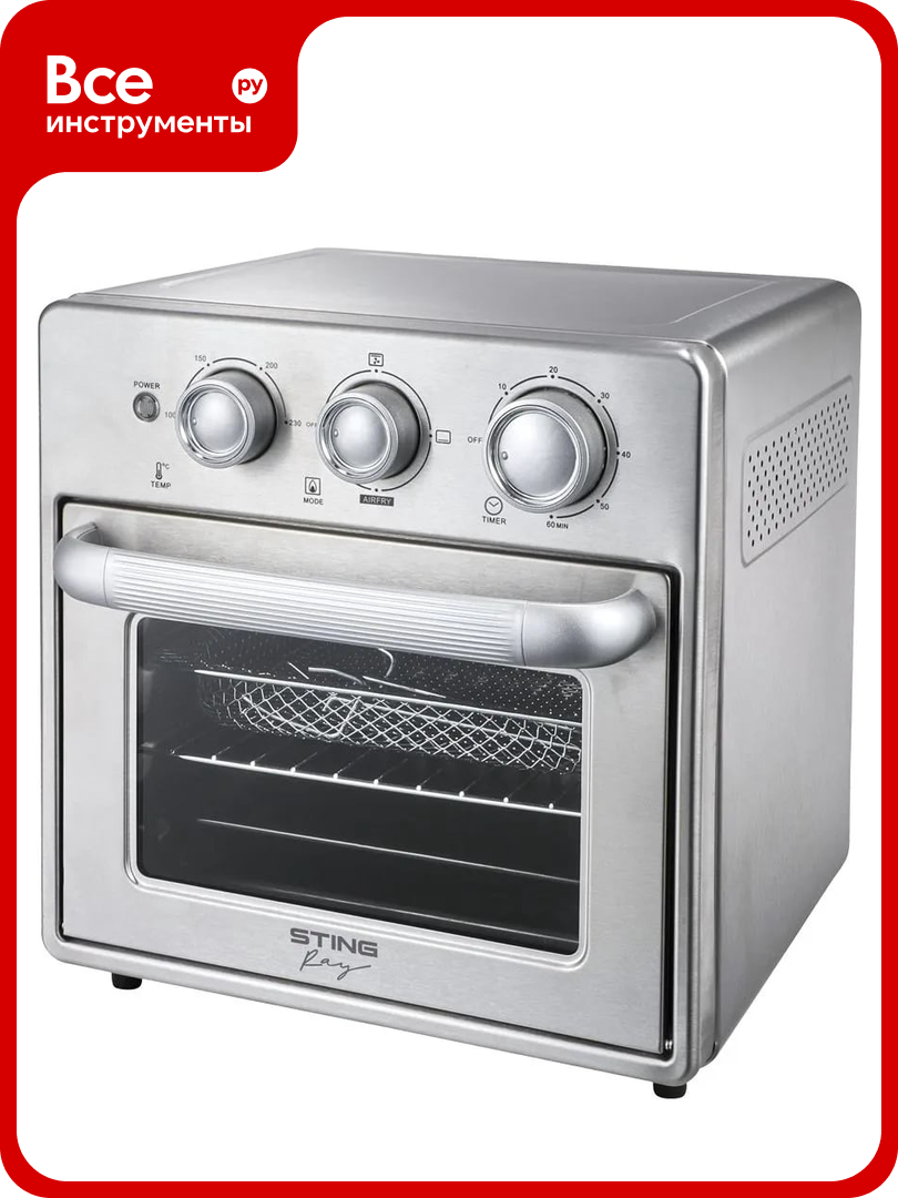 Духовой шкаф (мини-печь) STINGRAY ST-EO126A сталь, 20 л, конвекция, аэрогриль 43594