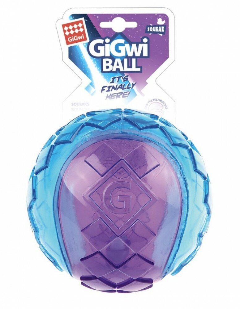 75513 Игрушка для собак Мяч с пищалкой 8см, серия GiGwi BALL