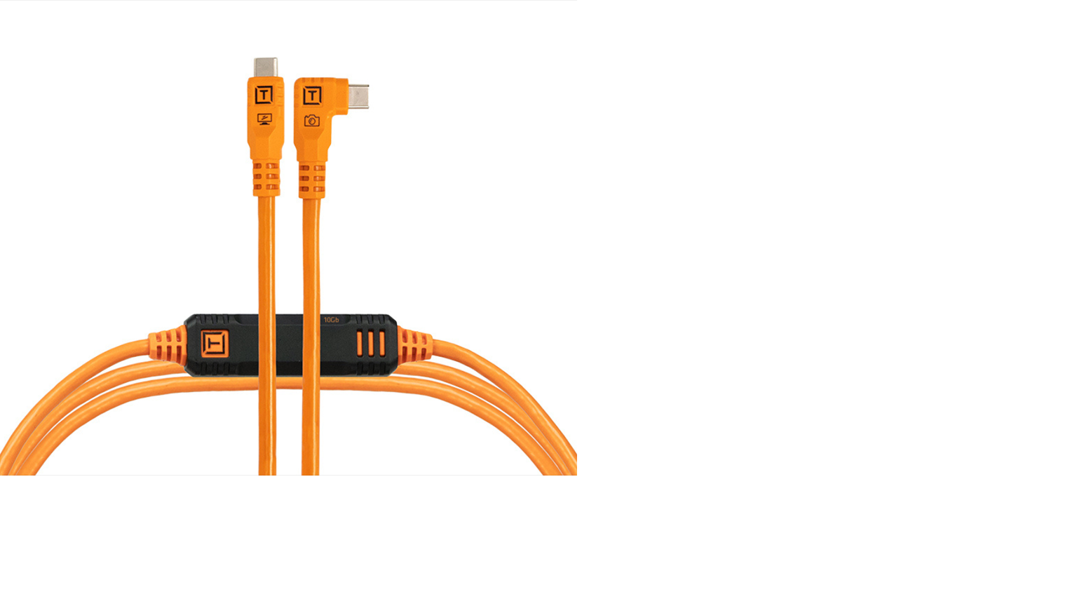 Кабель Tether Tools TetherPro Optima 10G USB-C (1m) Boost с угловым разъемом Orange [CUC03RTG2B-ORG]