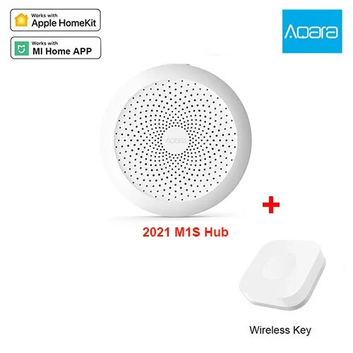 Комплекты умного дома Aqara Gateway M1S Hub Датчик двери Датчик движения беспроводной выключатель Датчик температуры и влажности Датчик протечки воды Mihome Homekit-2 в 1, как на картинке W