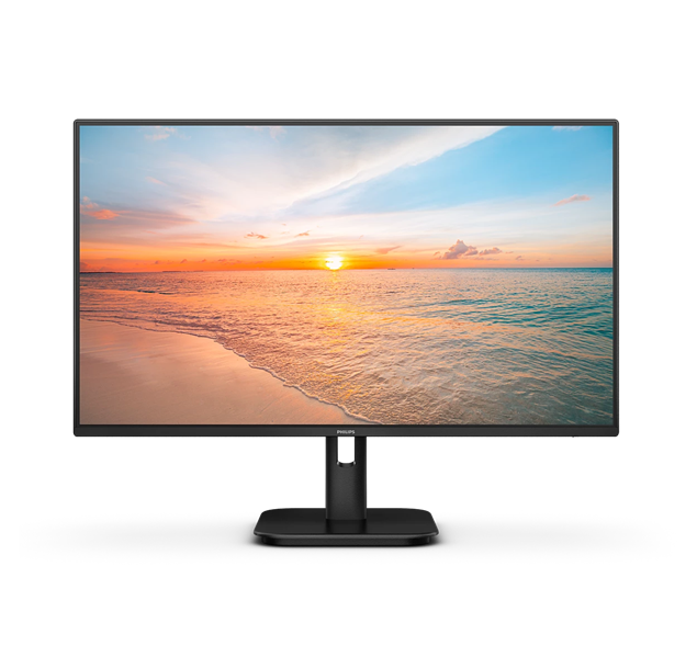 Монитор 23,8" Philips 24E1N2100A 1920x1080, WLED, 16:9, IPS, 300cd, 1500:1, 4ms, 178/178, VGA, HDMI, 120Hz, Speakers, Tilt, Internal, VESA, Black, 3y
