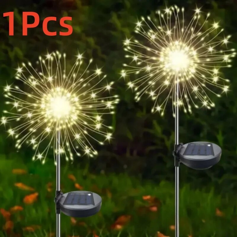 Солнечный светильник Фейерверк 200LED, Warm
