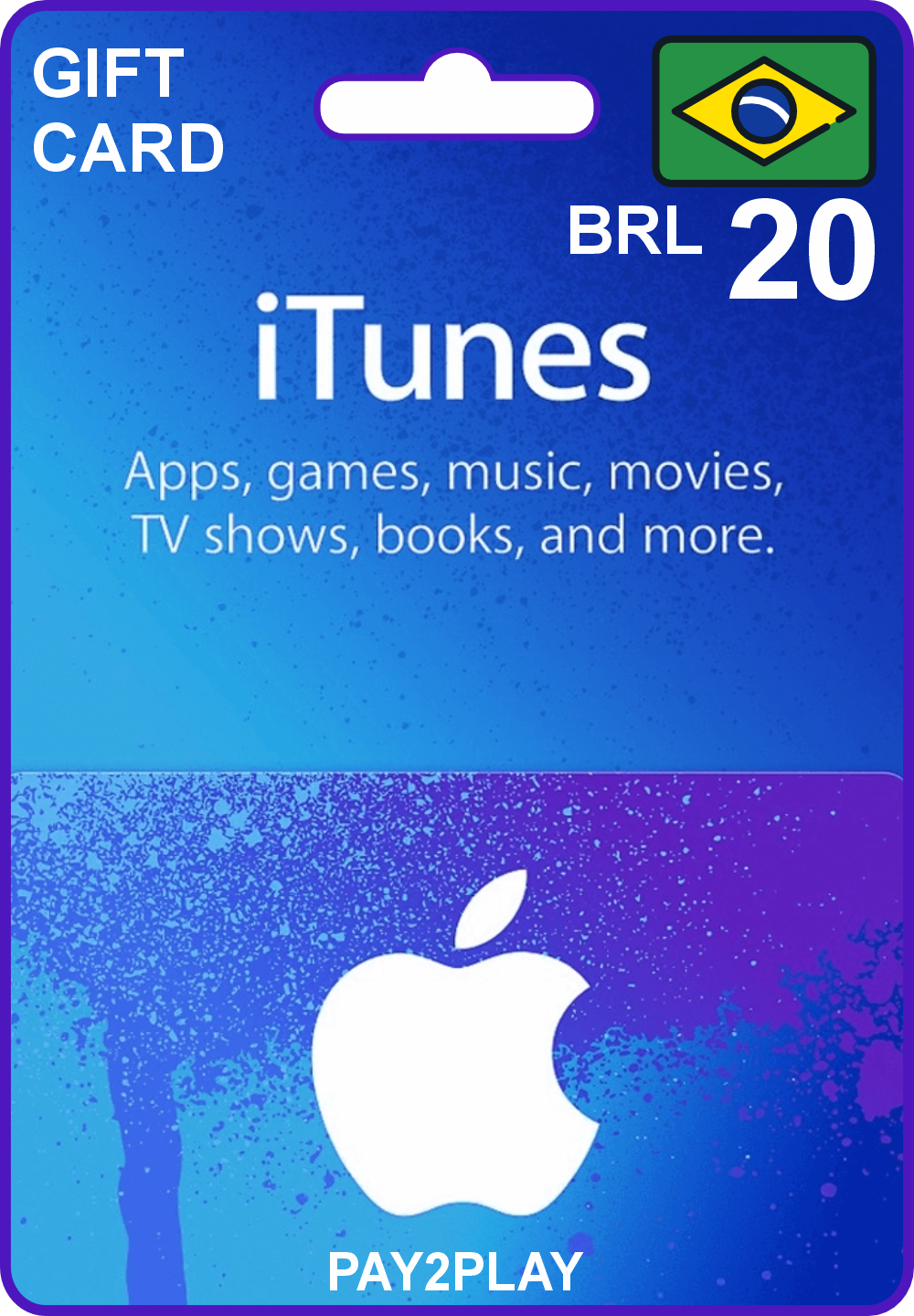 Подарочная карта Apple App Store&iTunes 20 BRL (Apple ID) / Бразилия / Пополнение Счета