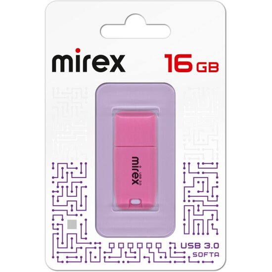 Флэш накопитель Mirex 16 Гб SOFTA PINK USB 3.0 (13600-FM3SPI16)