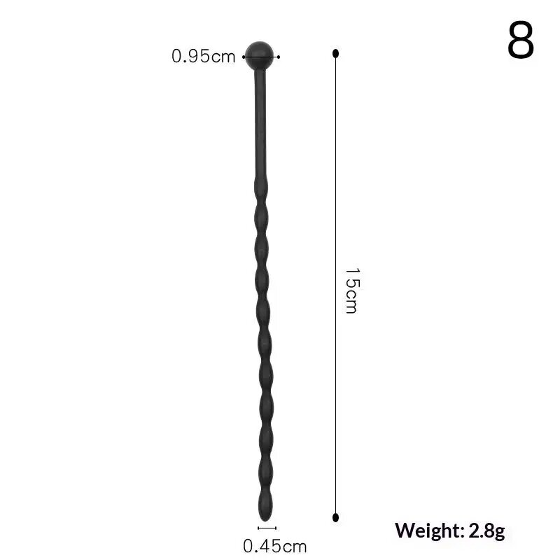 Силиконовый уретральный зонд N8, 15 см