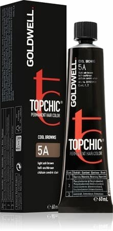 Краска для волос Goldwell Topchic Permanent Hair Color, оттенок 5A, 60 мл