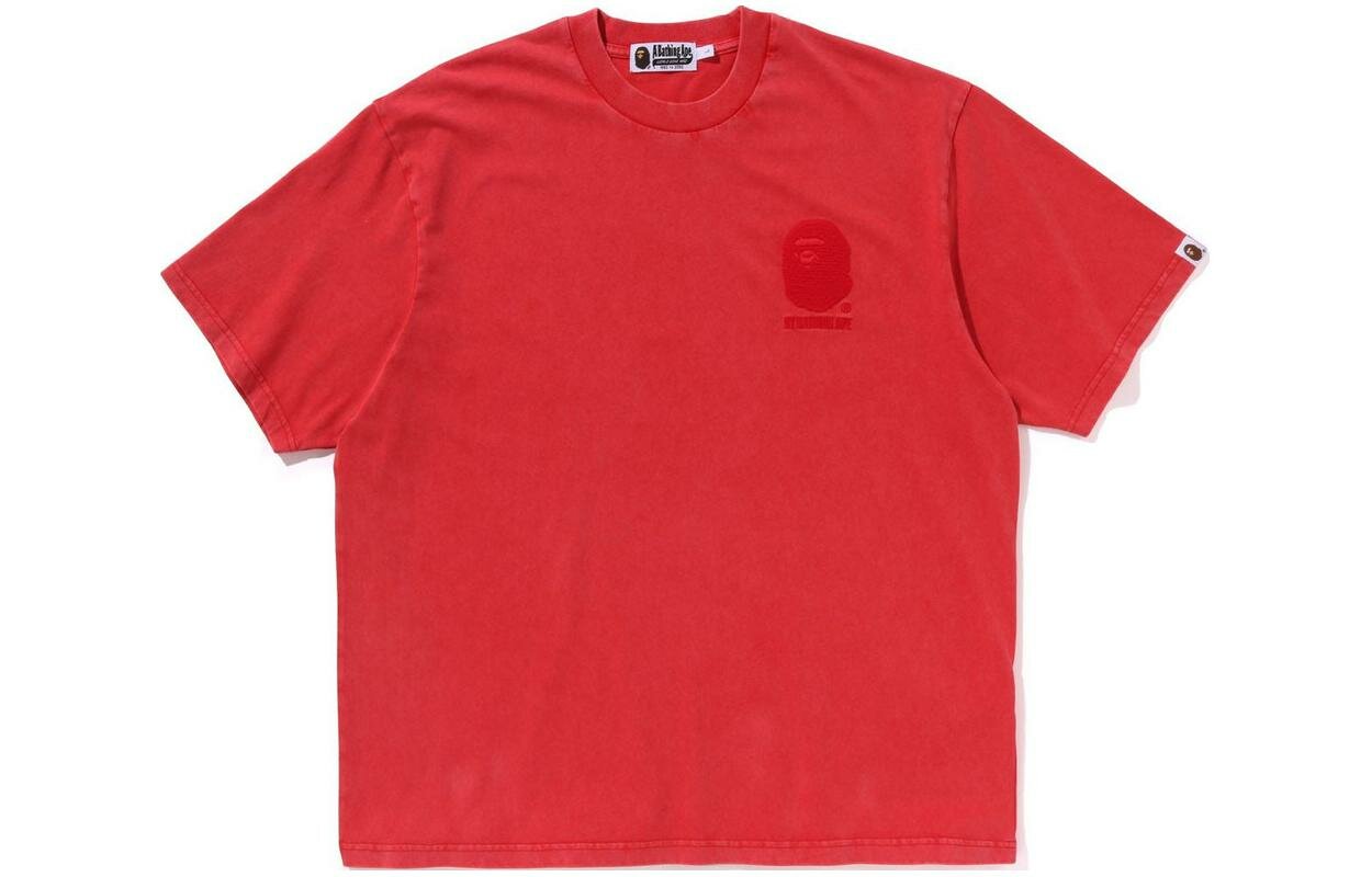 Футболка A BATHING APE Ape Head One Point Acid Wash Relaxed Fit