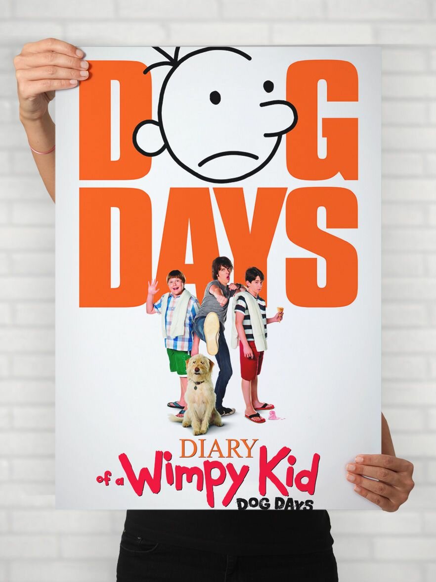 Плакат на стену для интерьера Дневник слабака (Diary Wimpy Kid 13) - Постер по фильму кино формата А2 (42x60 см)