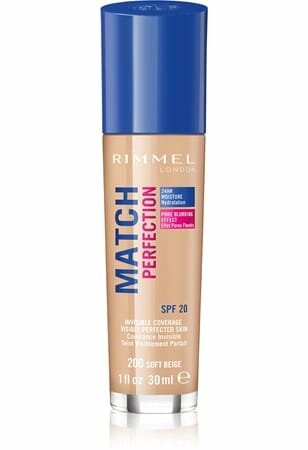 Тональный крем Rimmel Match Perfection, оттенок 200 мягкий беж, 30 мл