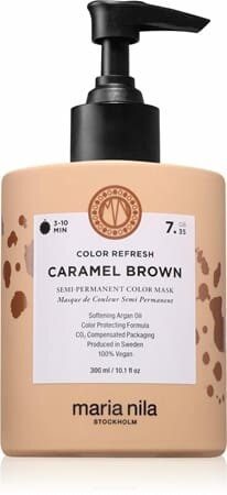 Маска для волос Maria Nila Colour Refresh, карамельный коричневый 7.35, 300 мл