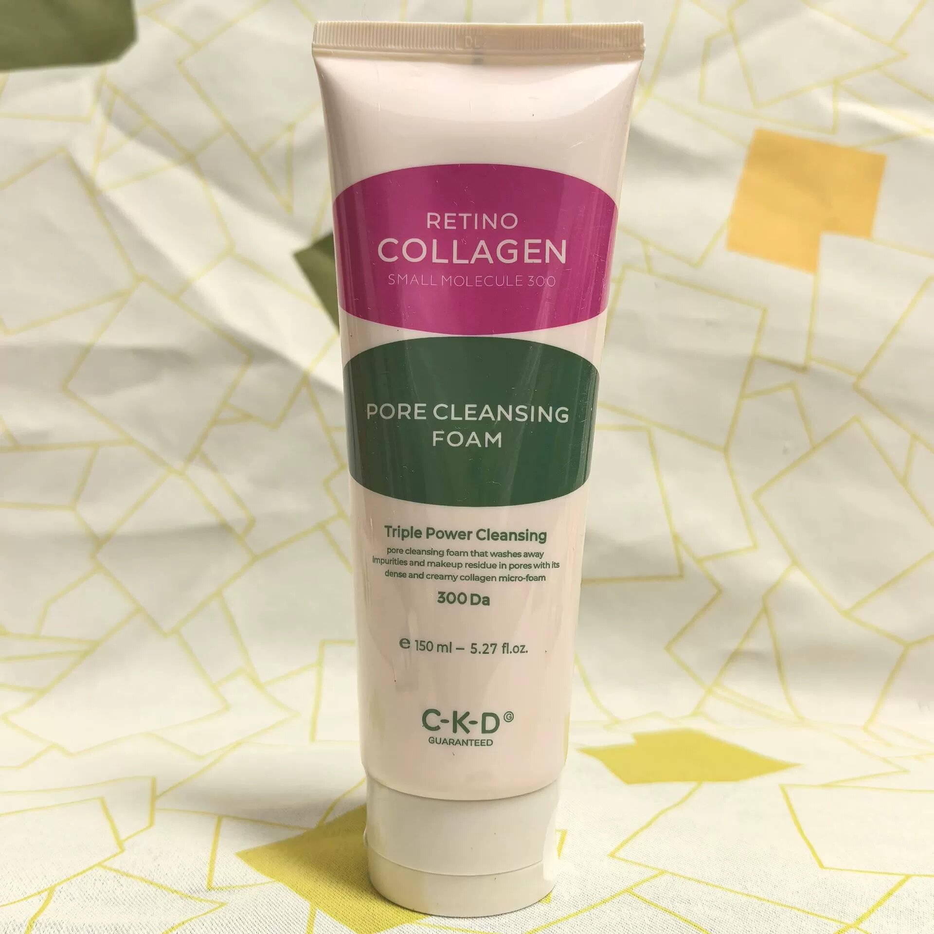 CKD Коллагеновая маска-пленка для подтяжки лица +кисть Retino collagen small molecule 300 tightening cream pack 150 мл.