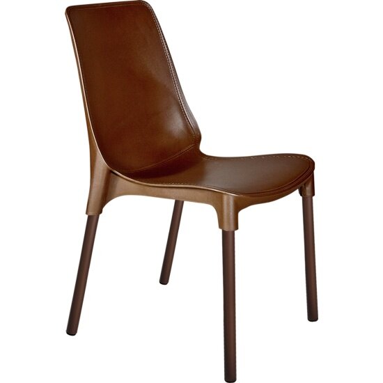 Стул Sheffilton SHT ST75/S424 коричневый/коричневый муар