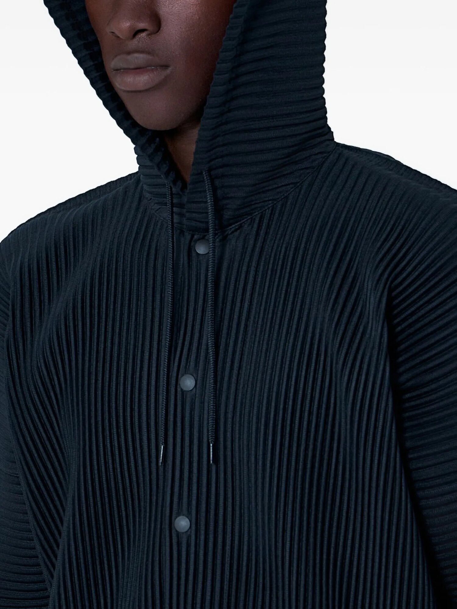 Куртка HOMME PLISSE ISSEY MIYAKE Pleated-design hooded jacket, размер 52 — фото 1