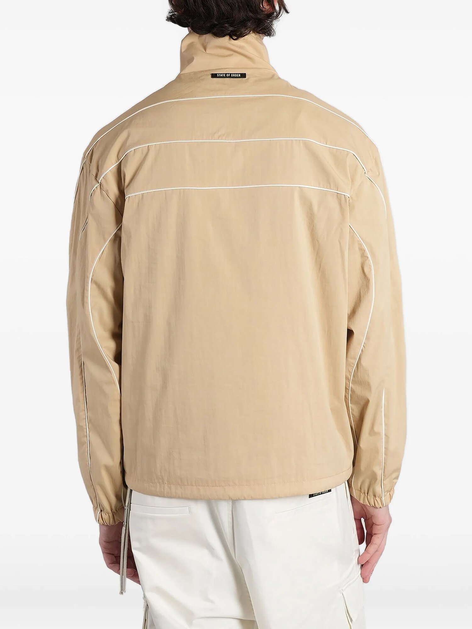 Куртка STATE OF ORDER Piped-trim high-neck jacket, размер 50, разноцветный — фото 1